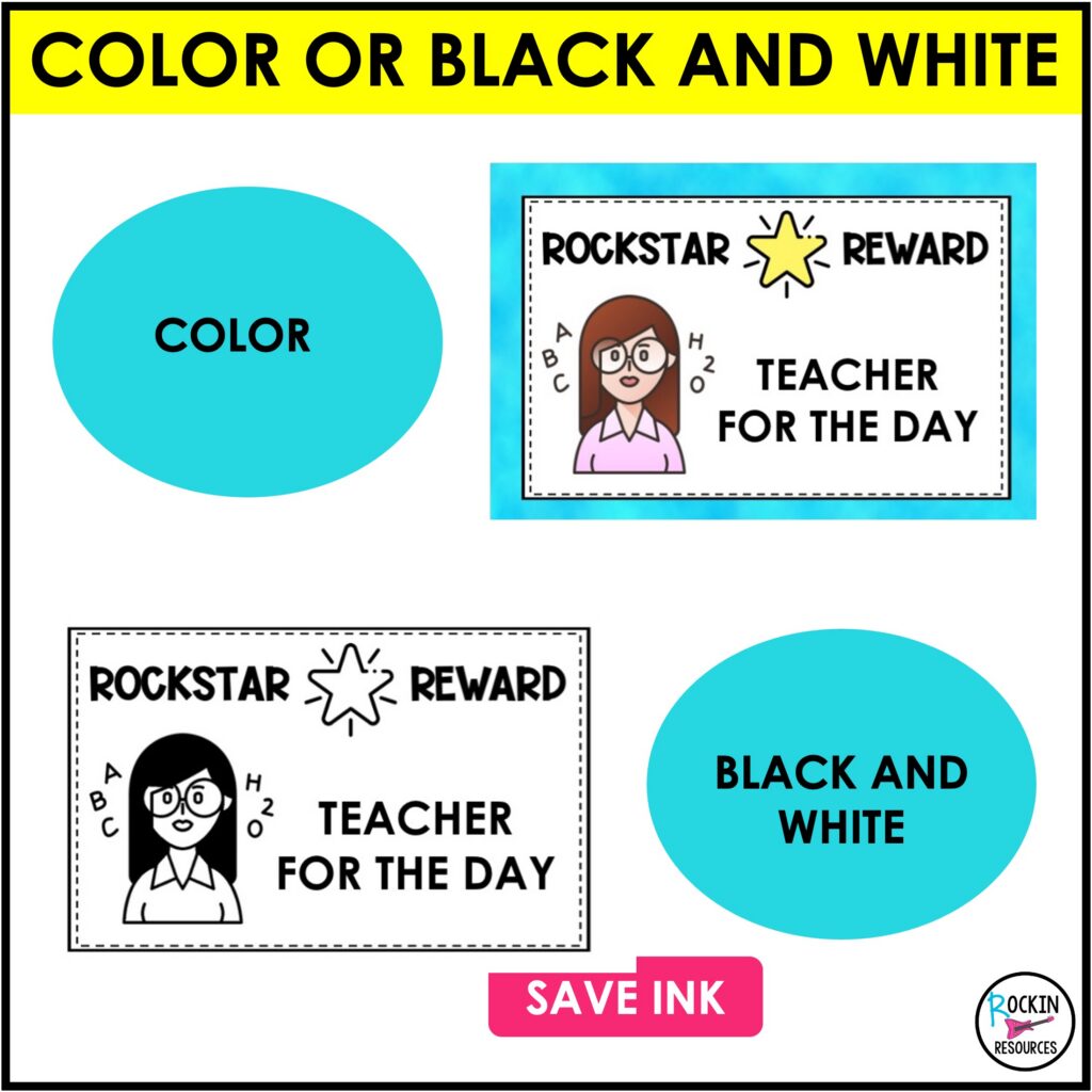 ROCKSTAR REWARDS Positive Coupons for Students and Class - Rockin Resources