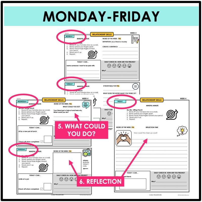2ND GRADE SOCIAL EMOTIONAL LEARNING JOURNAL WITH CASEL FRAMEWORK SEL ...