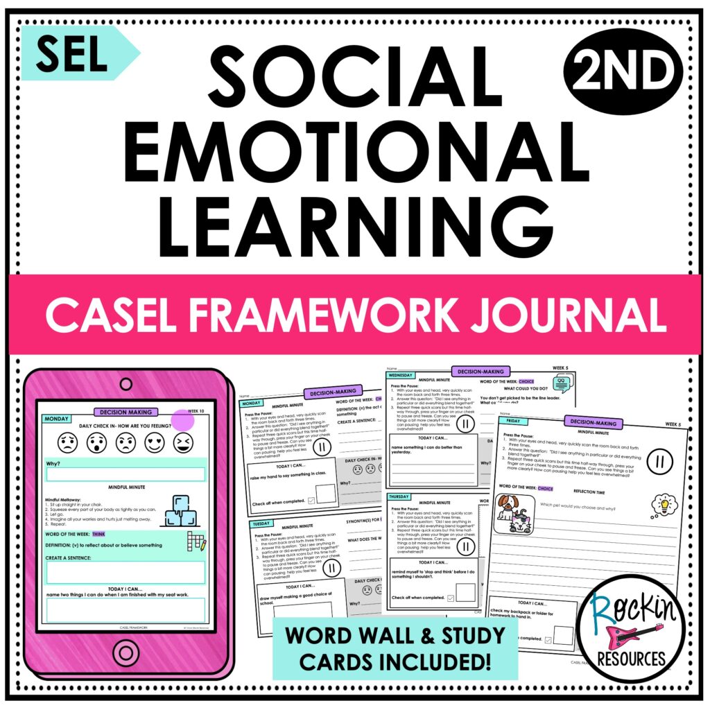 2ND GRADE SOCIAL EMOTIONAL LEARNING BUNDLE - JOURNAL AND POSTERS ...