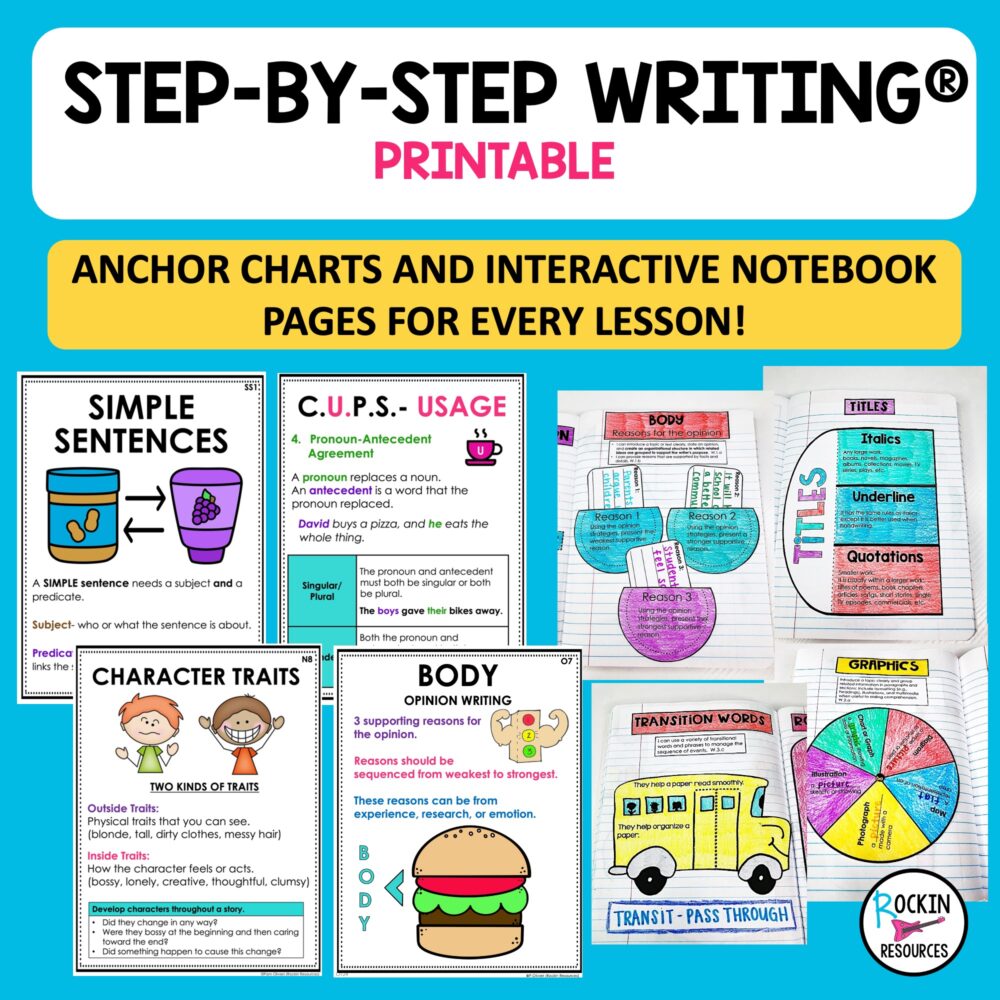 3rd Grade Step-by-Step Writing® Program - Rockin Resources
