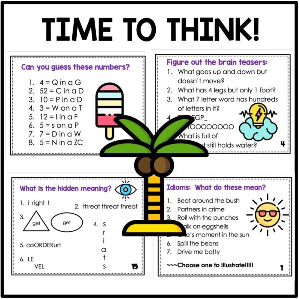 END OF YEAR CHALLENGE | SUMMER ACTIVITY TASK CARDS - Rockin Resources