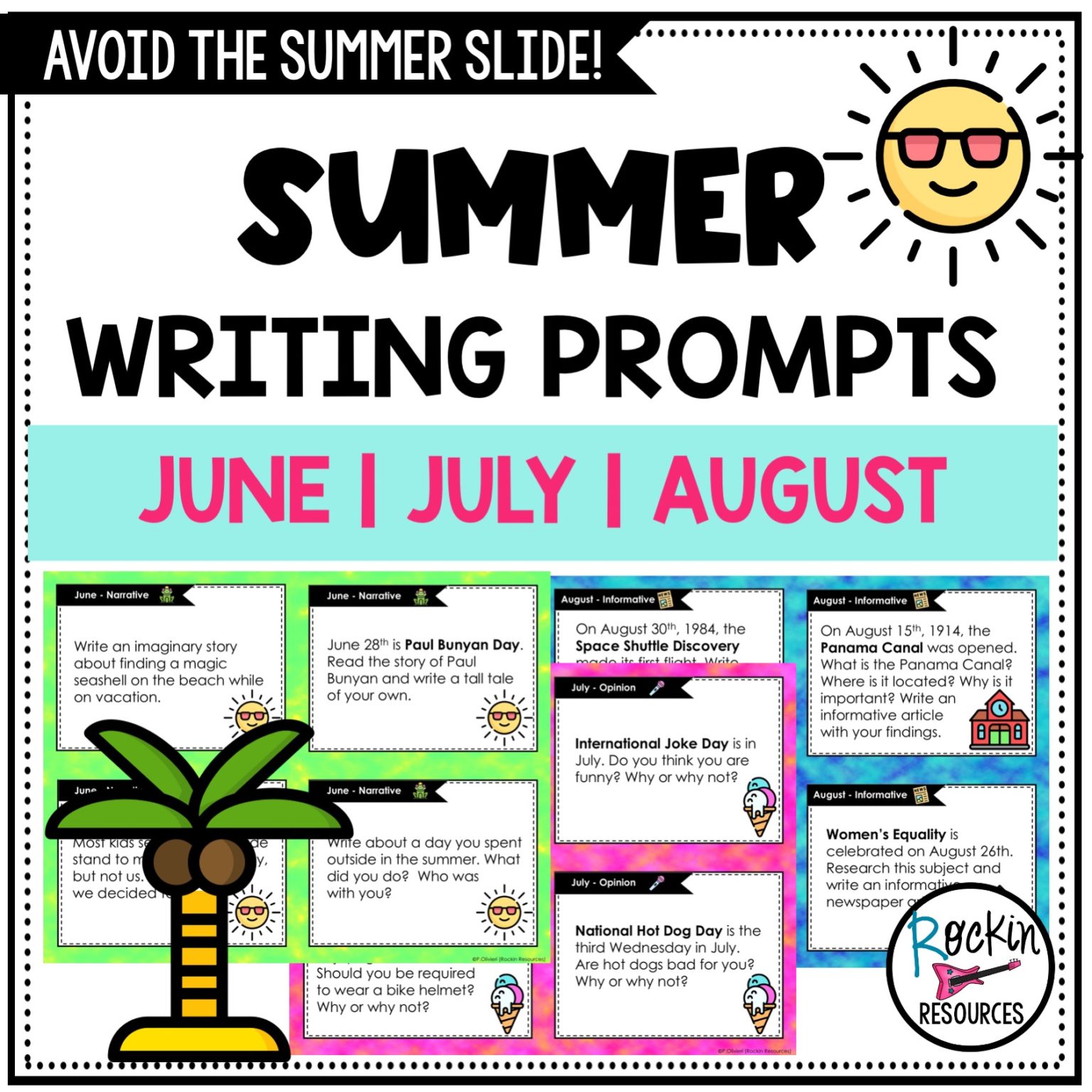 Summer Writing Prompts - Rockin Resources
