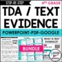 TEXT DEPENDENT ANALYSIS 4TH GRADE AND TEXT EVIDENCE UNIT BUNDLE ...