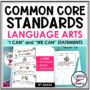 Common Core Standards "I can" and "We can" Statements 4th Grade ELA ...