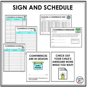 Conference Bundle STUDENT LED CONFERENCES Conference forms - Rockin ...