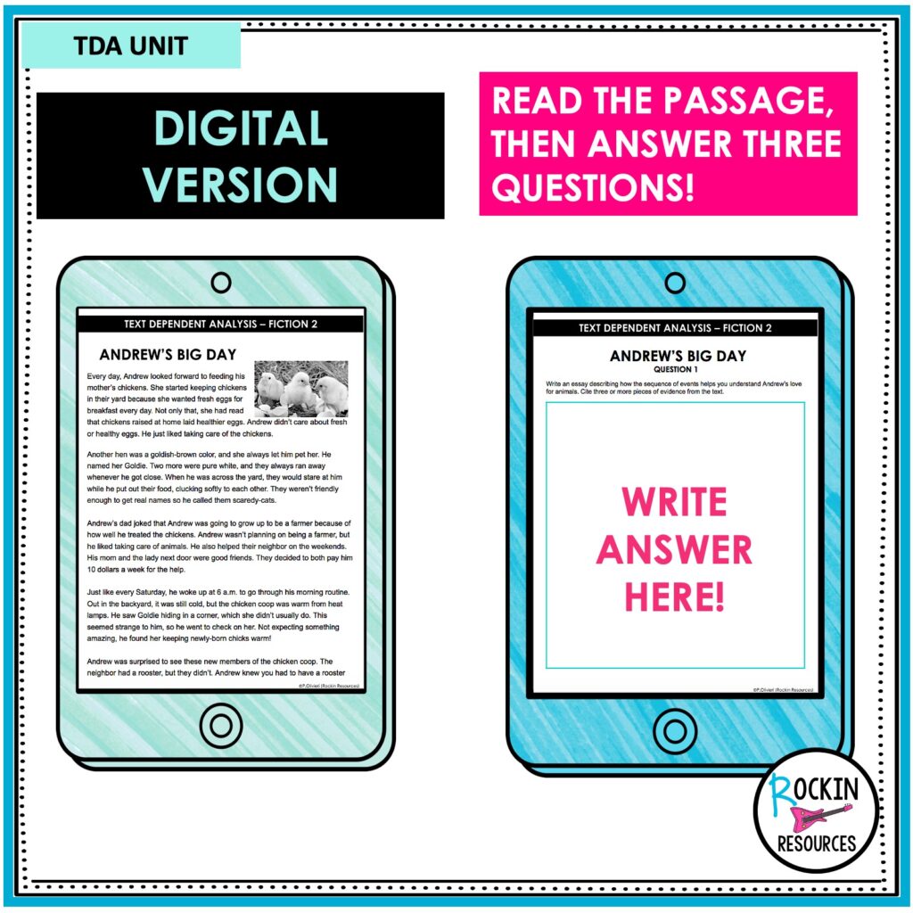 TEXT DEPENDENT ANALYSIS 4TH GRADE AND TEXT EVIDENCE UNIT BUNDLE ...