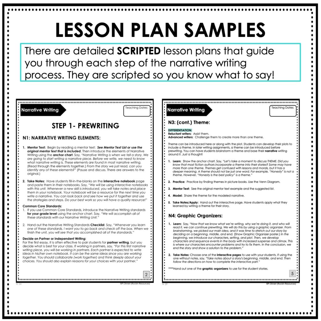 Narrative Writing Grades 6-8 - Rockin Resources