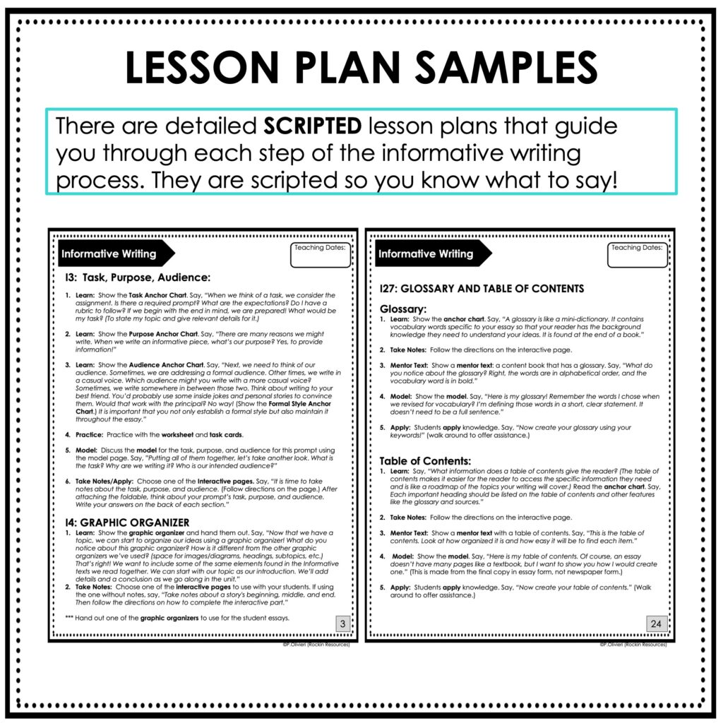 8th Grade Informative Writing, 8th Grade Writing, Middle School Writing ...