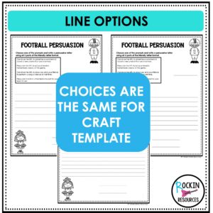 Football Persuasive Writing | THE BIG GAME WRITING ACTIVITY AND CRAFT ...