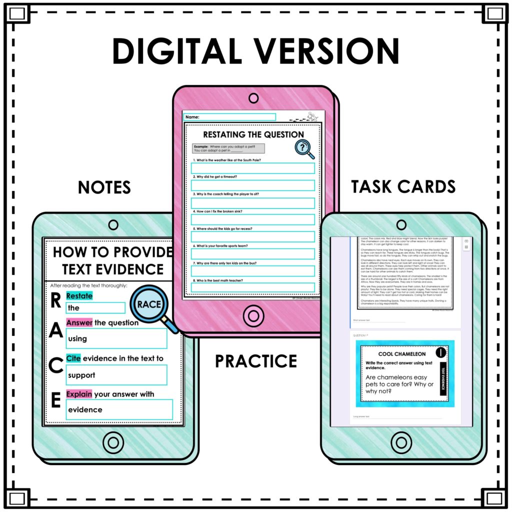 Step-by-Step Text Evidence Unit Grades 2-4 - Rockin Resources