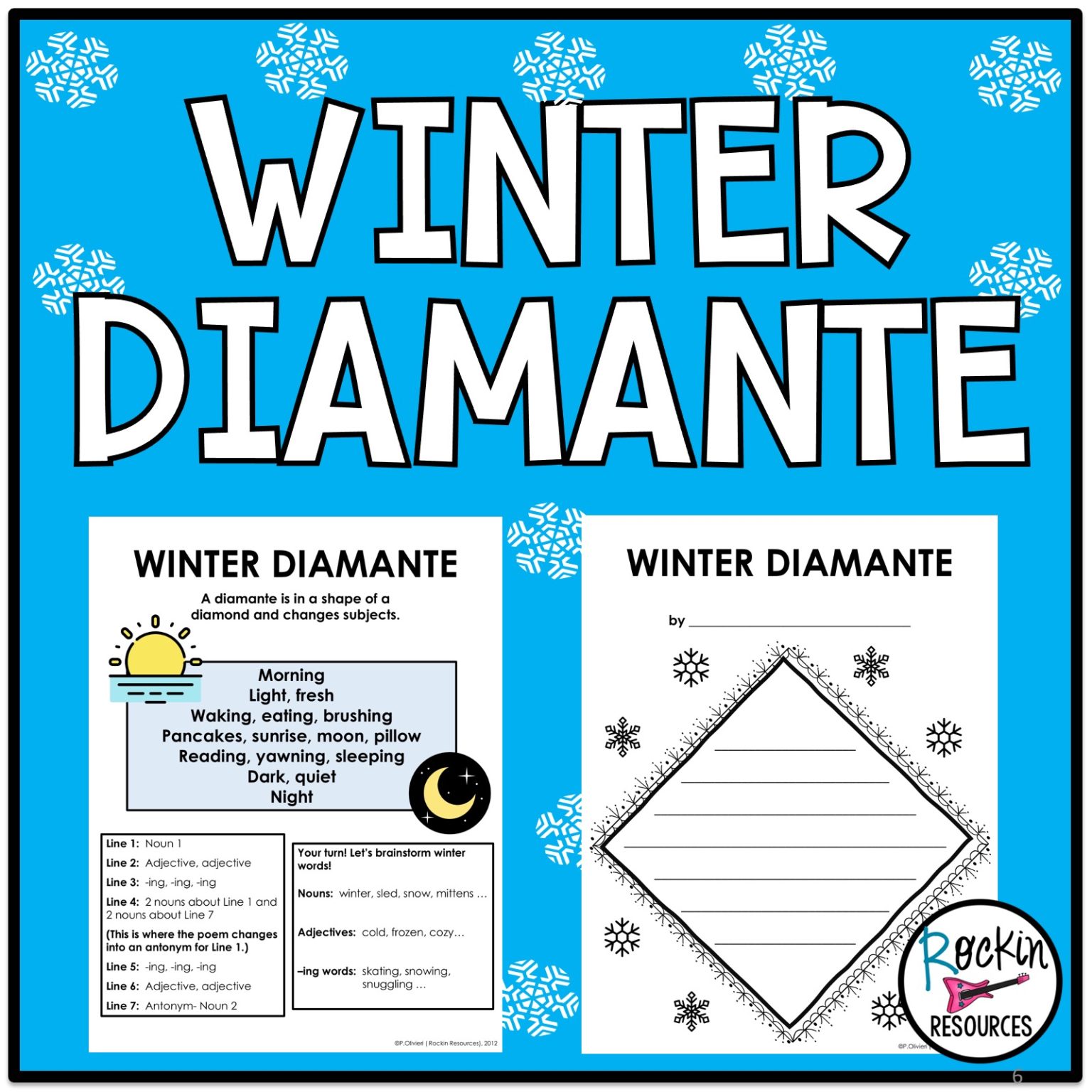 January Writing | Winter Writing Bundle - Rockin Resources