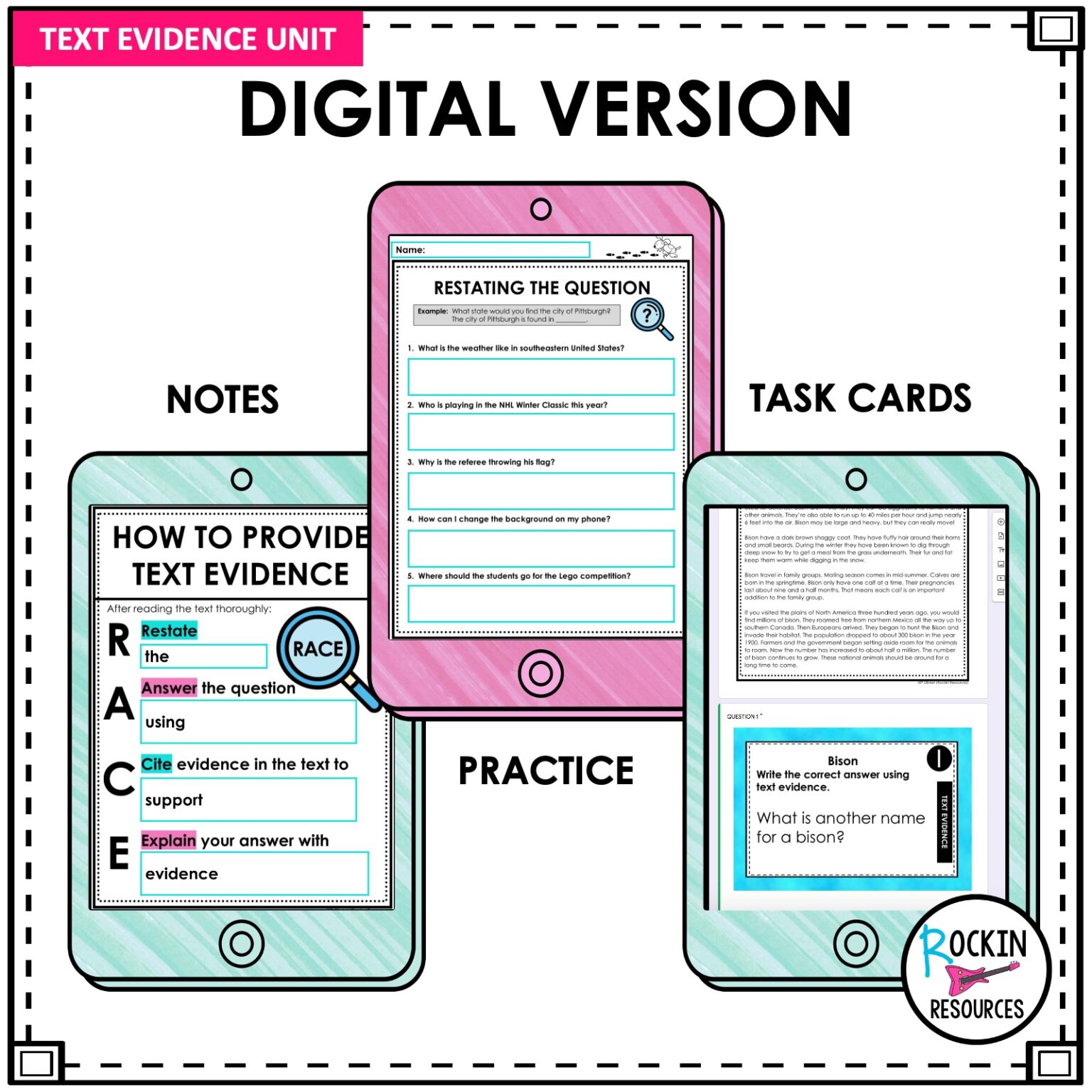 TEXT DEPENDENT ANALYSIS 4TH GRADE AND TEXT EVIDENCE UNIT BUNDLE ...
