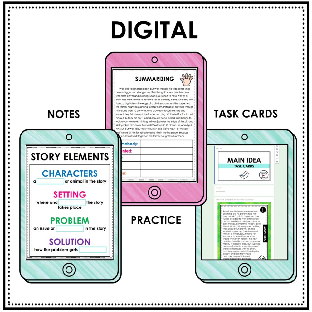 Reading Skills Bundle for Reading Comprehension - Rockin Resources