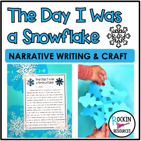 Snowflake Narrative Writing | WINTER WRITING ACTIVITY | SNOWFLAKE CRAFT ...