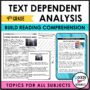 4th Grade Text Dependent Analysis (TDA) Text Evidence Writing - Rockin ...