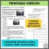 4th Grade Text Dependent Analysis (TDA) Text Evidence Writing - Rockin ...
