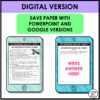 5th Grade Text Dependent Analysis (TDA) Text Evidence Writing - Rockin ...