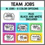 Editable Classroom Team Jobs - Rockin Resources