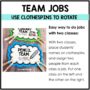 Editable Classroom Team Jobs - Rockin Resources