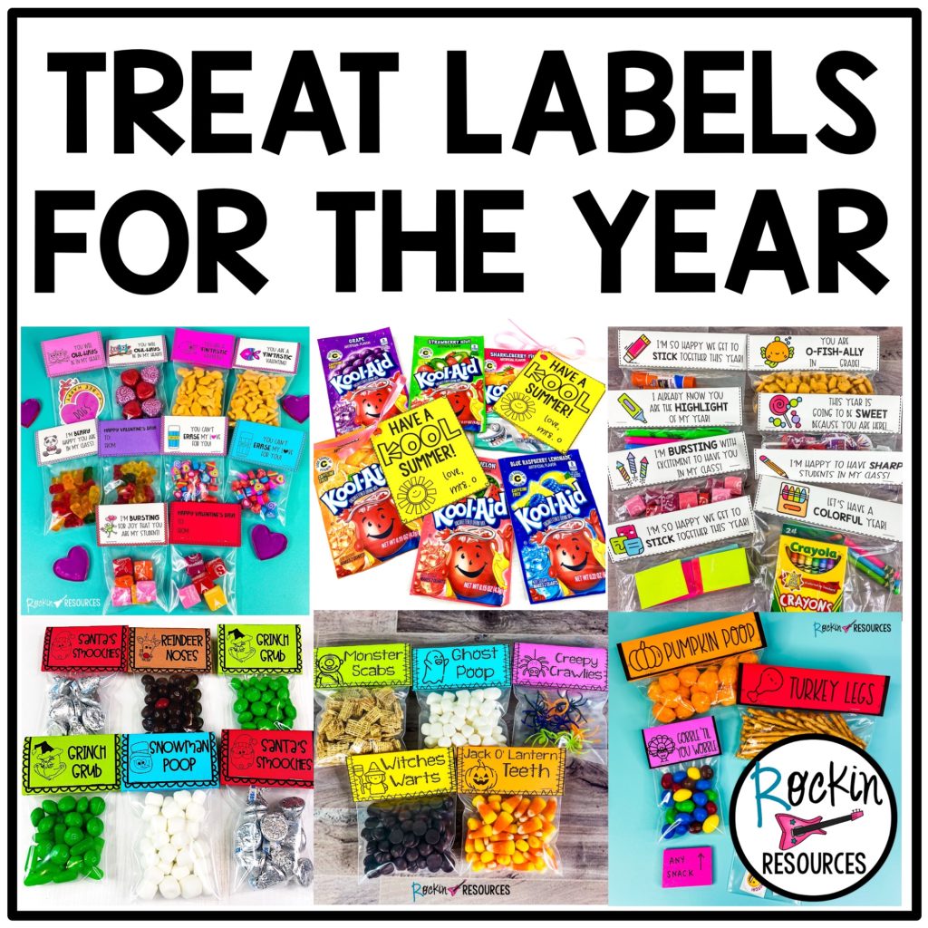 Treat Bag Labels for the Year - Rockin Resources