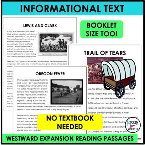 WESTWARD EXPANSION UNIT - Westward Expansion Test - Digital & Printable ...