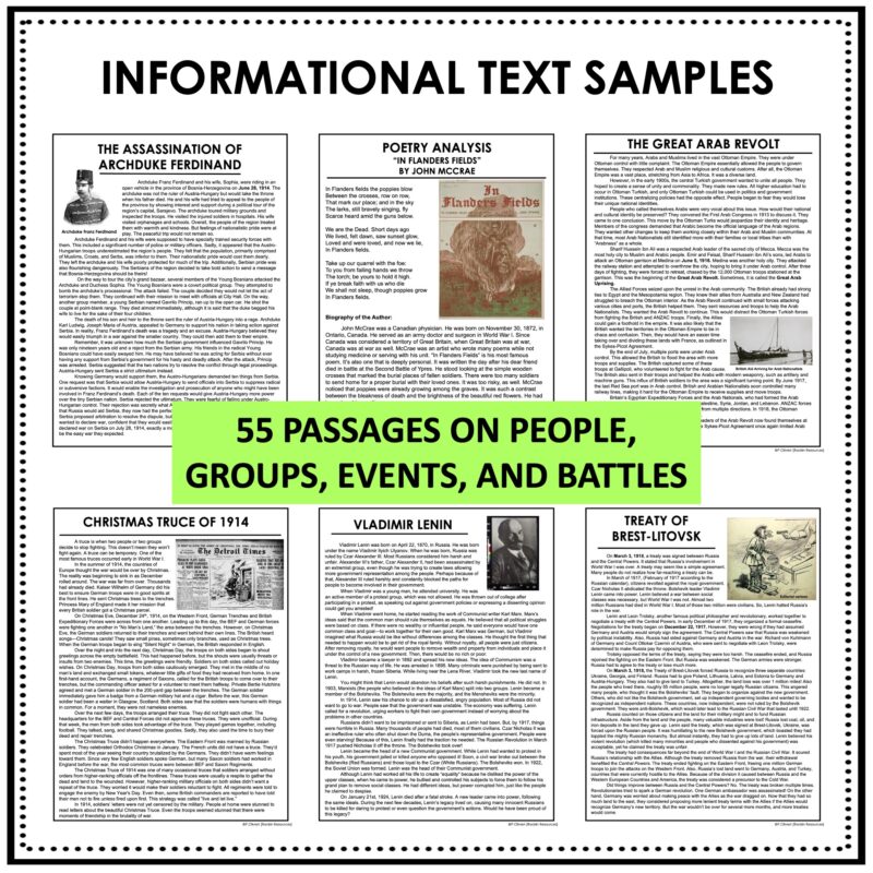 World War I Unit - The Great War - WWI - Rockin Resources