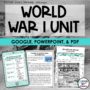 World War I Unit - The Great War - WWI - Rockin Resources