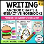 WRITING ANCHOR CHARTS AND INTERACTIVE WRITING NOTEBOOK, 3rd Grade 4th ...