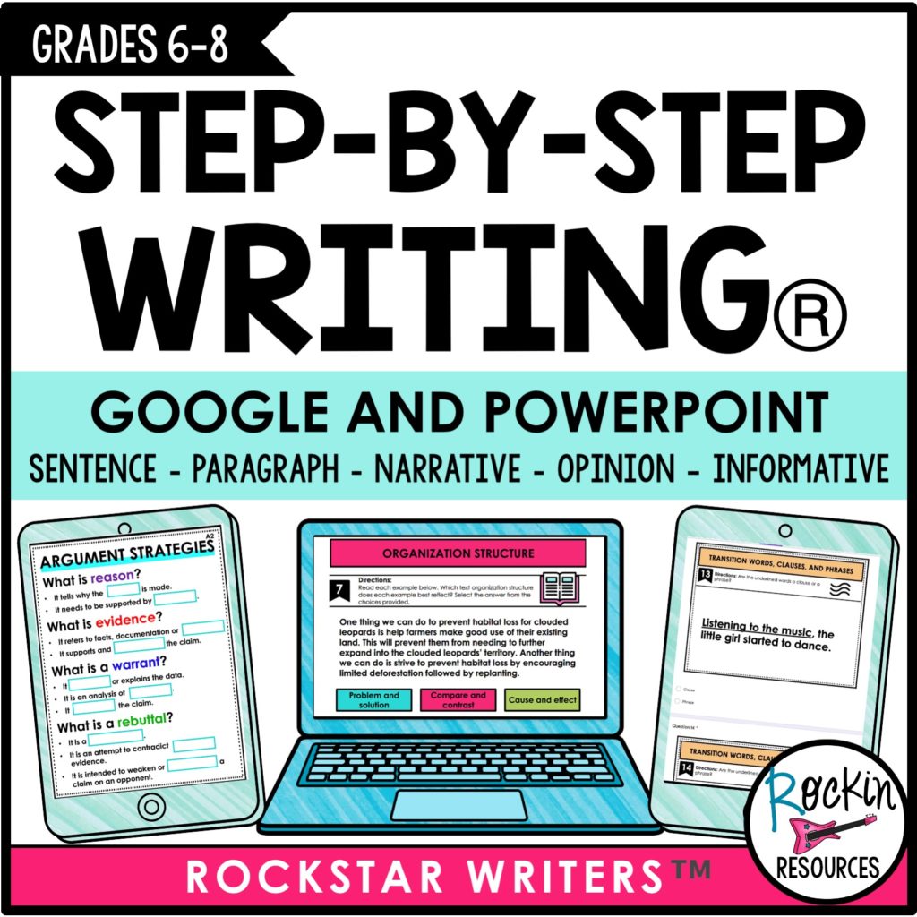 STEP-BY-STEP DIGITAL WRITING PROGRAM FOR MIDDLE SCHOOL - Rockin Resources