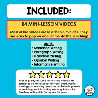 4TH GRADE STEP-BY-STEP WRITING® VIDEOS FOR PARAGRAPH AND ESSAY WRITING ...