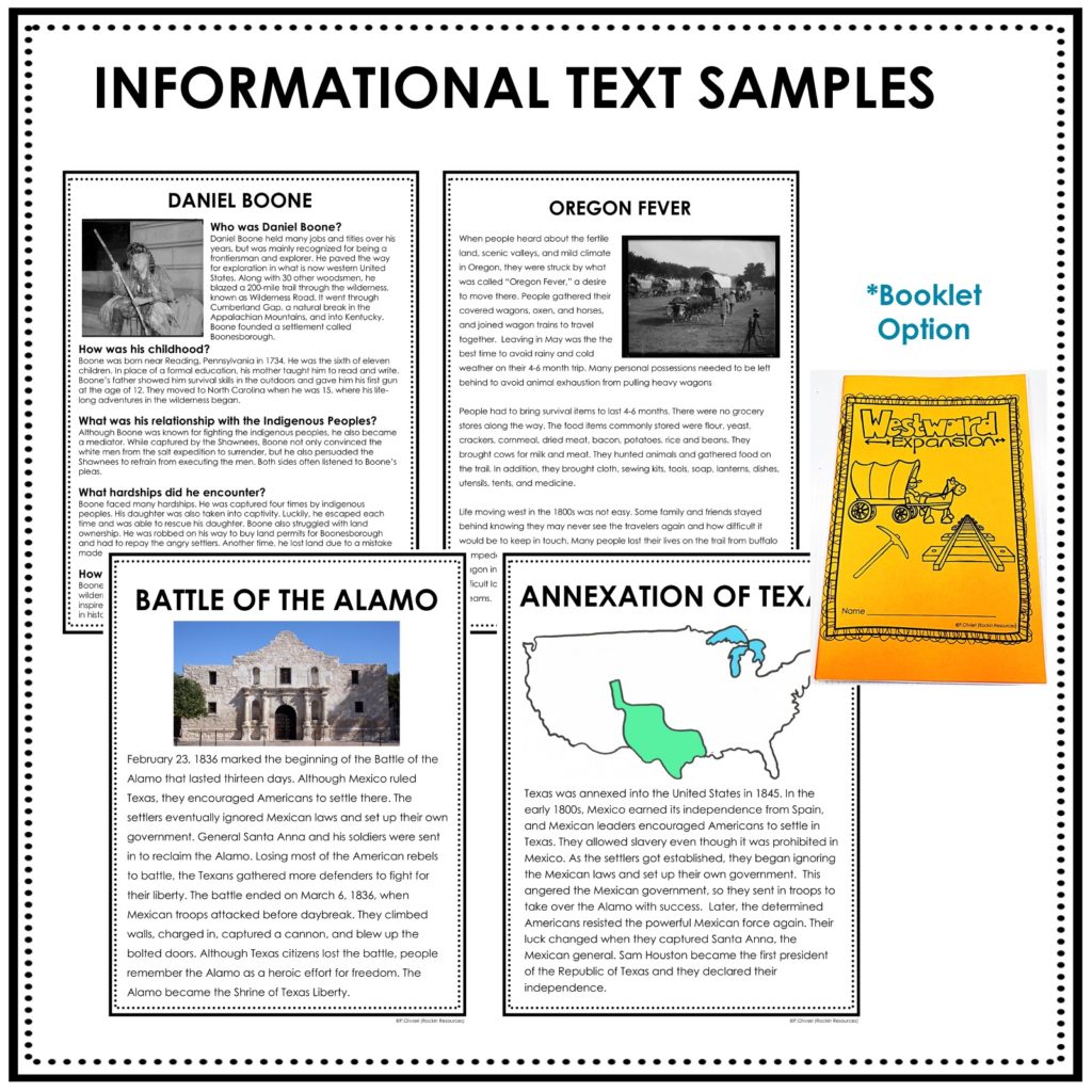 WESTWARD EXPANSION UNIT - Westward Expansion Test - Digital & Printable ...