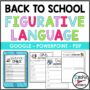 Back to School Figurative Language | August | September - Rockin Resources