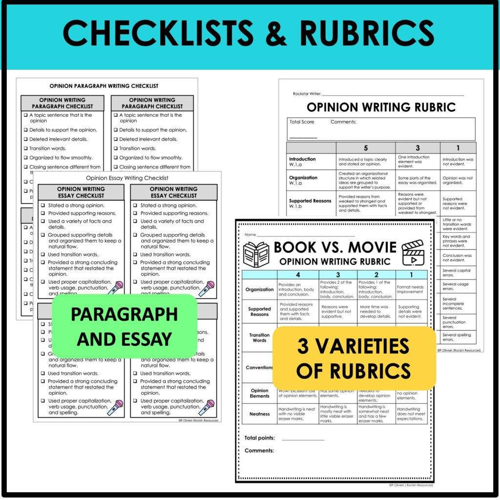 Opinion Writing Prompt: Book or Movie? - Rockin Resources