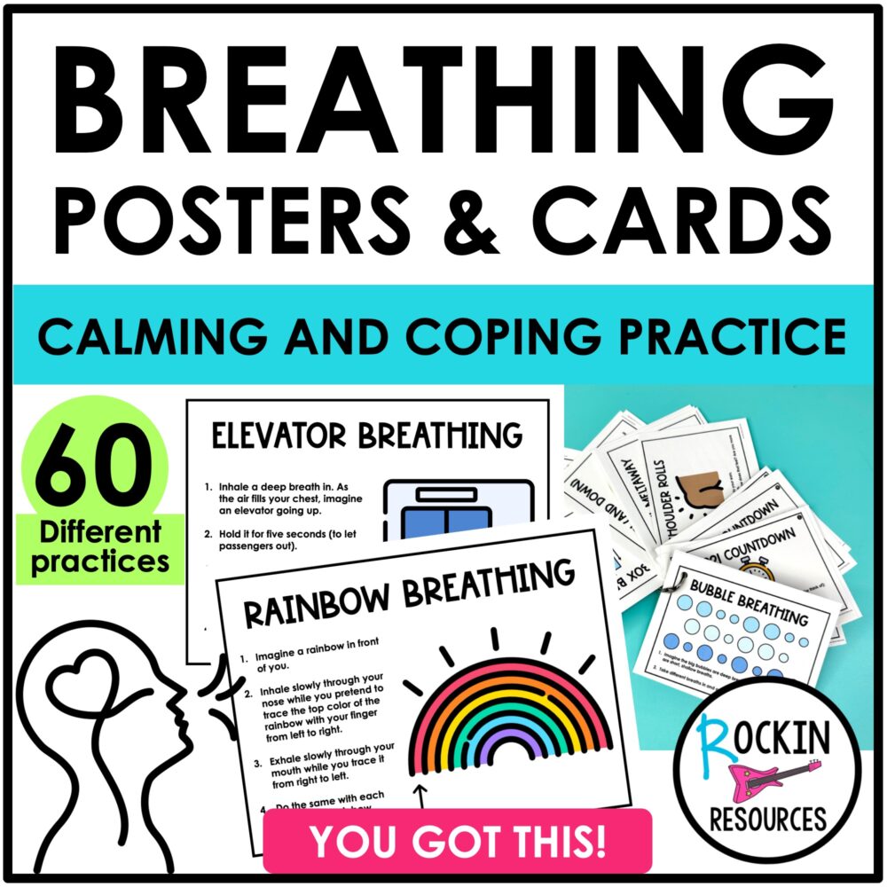 SOCIAL EMOTIONAL LEARNING POSTERS - SEL POSTERS AND CARDS - BREATHING ...
