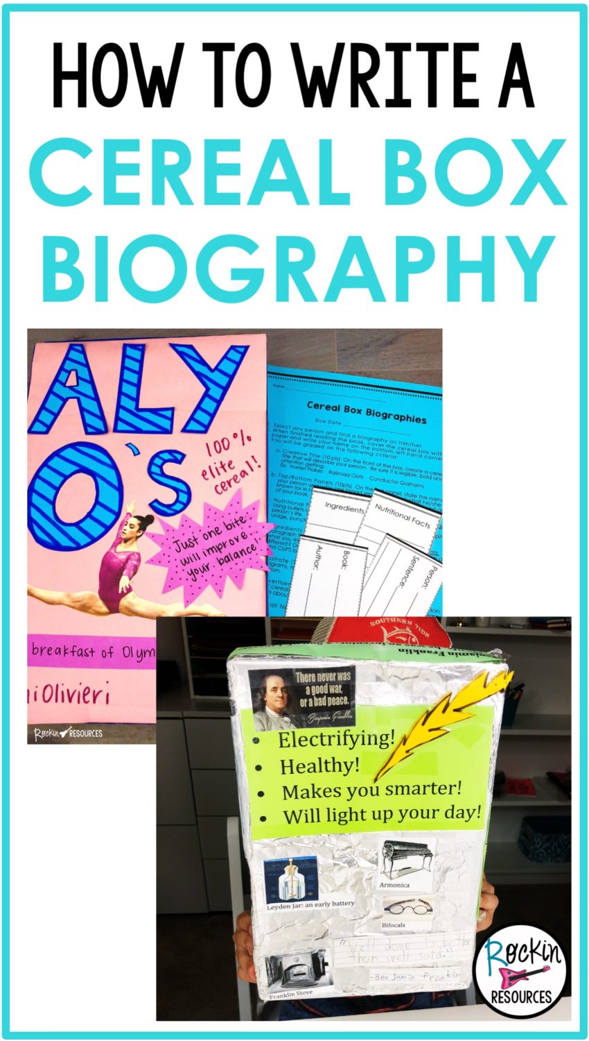 How to Write a Cereal Box Biography - Rockin Resources