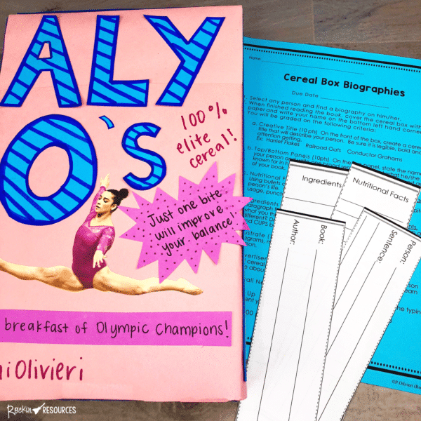 Book Report- Cereal Box Biography - Rockin Resources