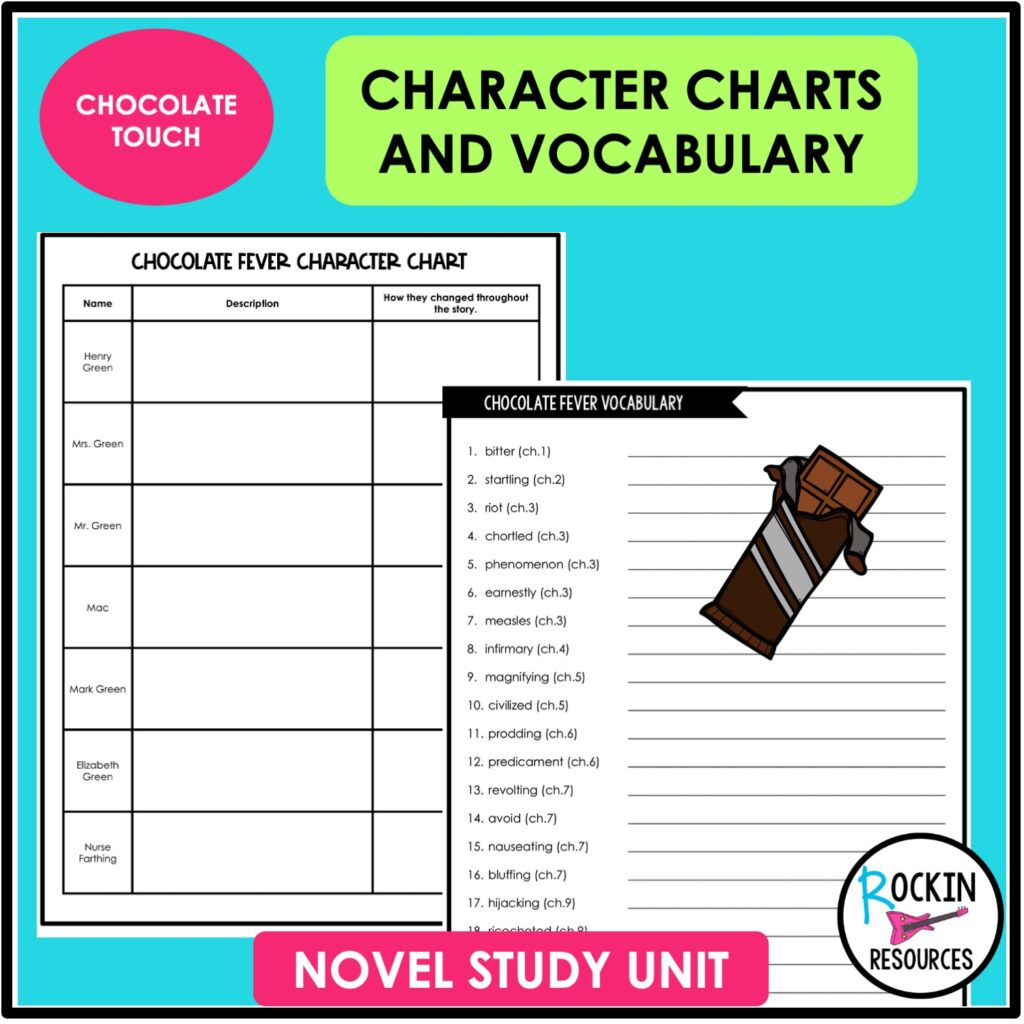 Chocolate Fever Novel Unit - Rockin Resources