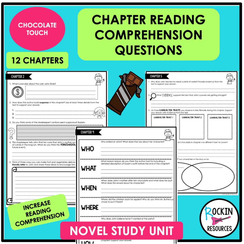 The Chocolate Touch Novel Unit - Rockin Resources