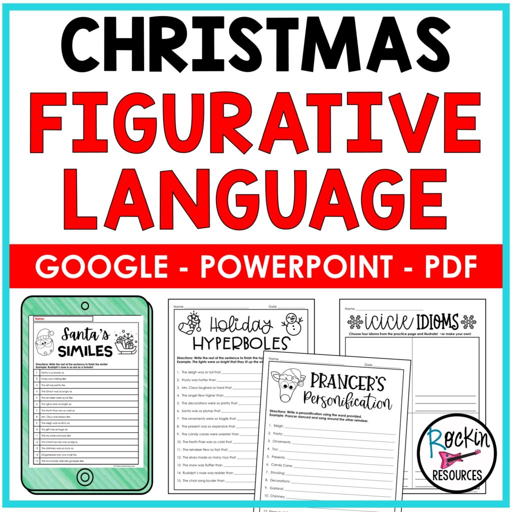Christmas Figurative Language - Rockin Resources
