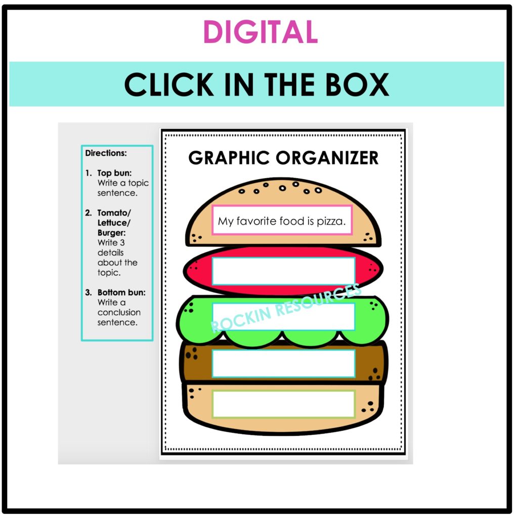 Differentiated Writing Graphic Organizers (DIGITAL & PRINT) - Rockin ...