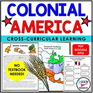 Colonial America | 13 Colonies | Colony Unit | Colonization | Print ...