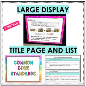 2nd Grade Common Core Standards "I can" and "We can" Statements - Math ...