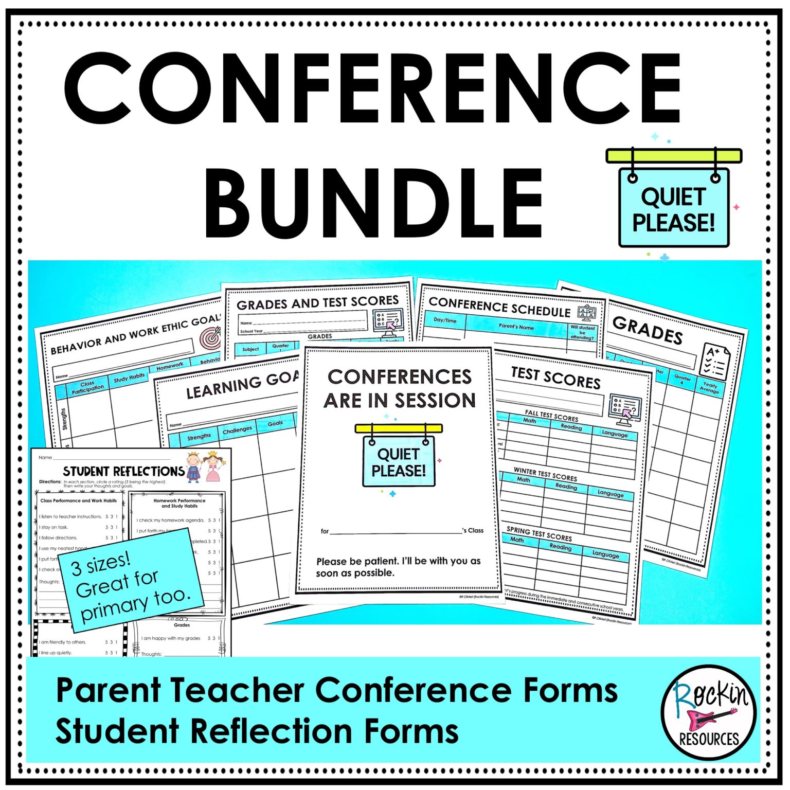 Conference Bundle STUDENT LED CONFERENCES Conference forms - Rockin ...