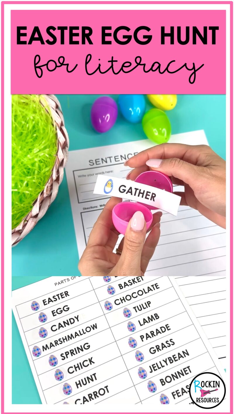 Easter Egg Hunt for Literacy - Rockin Resources