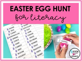 Easter Egg Hunt for Literacy - Rockin Resources