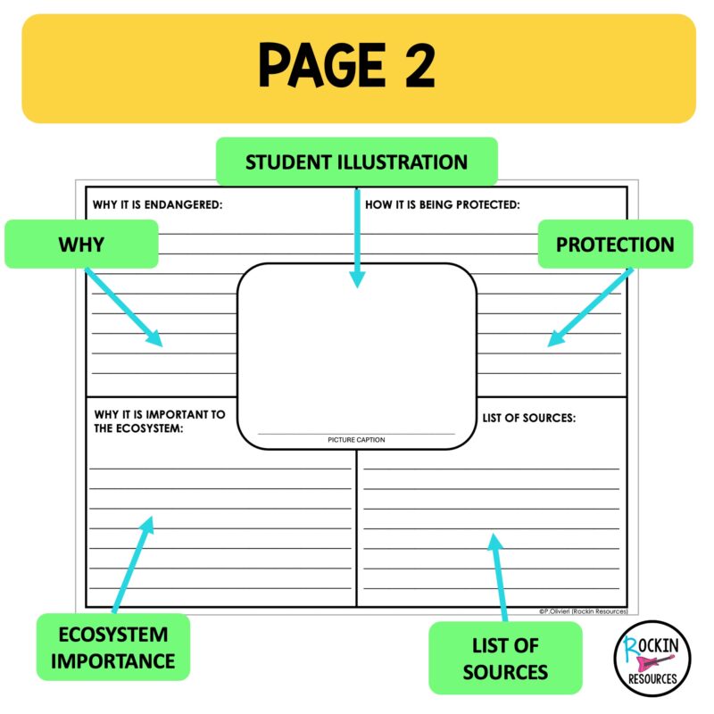 Endangered Animal Research Report | Engaging & Differentiated Writing ...