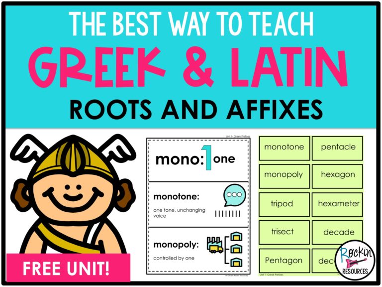 The Best Way to Teach Greek and Latin Roots and Affixes - Rockin Resources