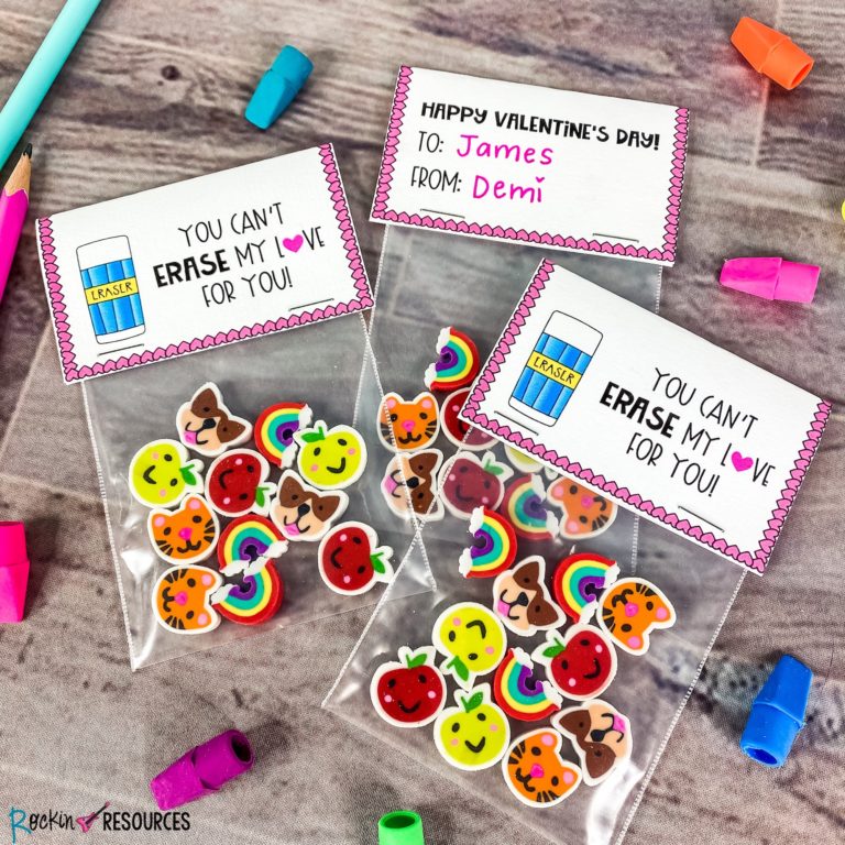 Valentine's Day Treat Bag Labels - Rockin Resources