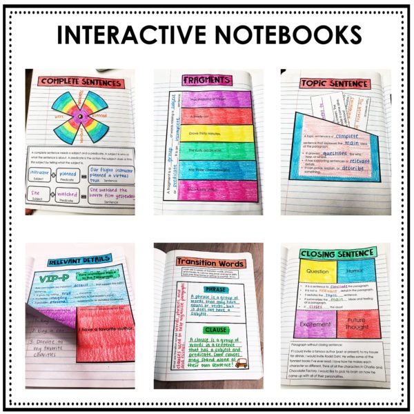 Paragraph Writing and Sentence Structure Grades 6-8 - Rockin Resources