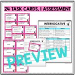 Types of Sentences Task Cards Worksheets Assessment for Interrogative ...